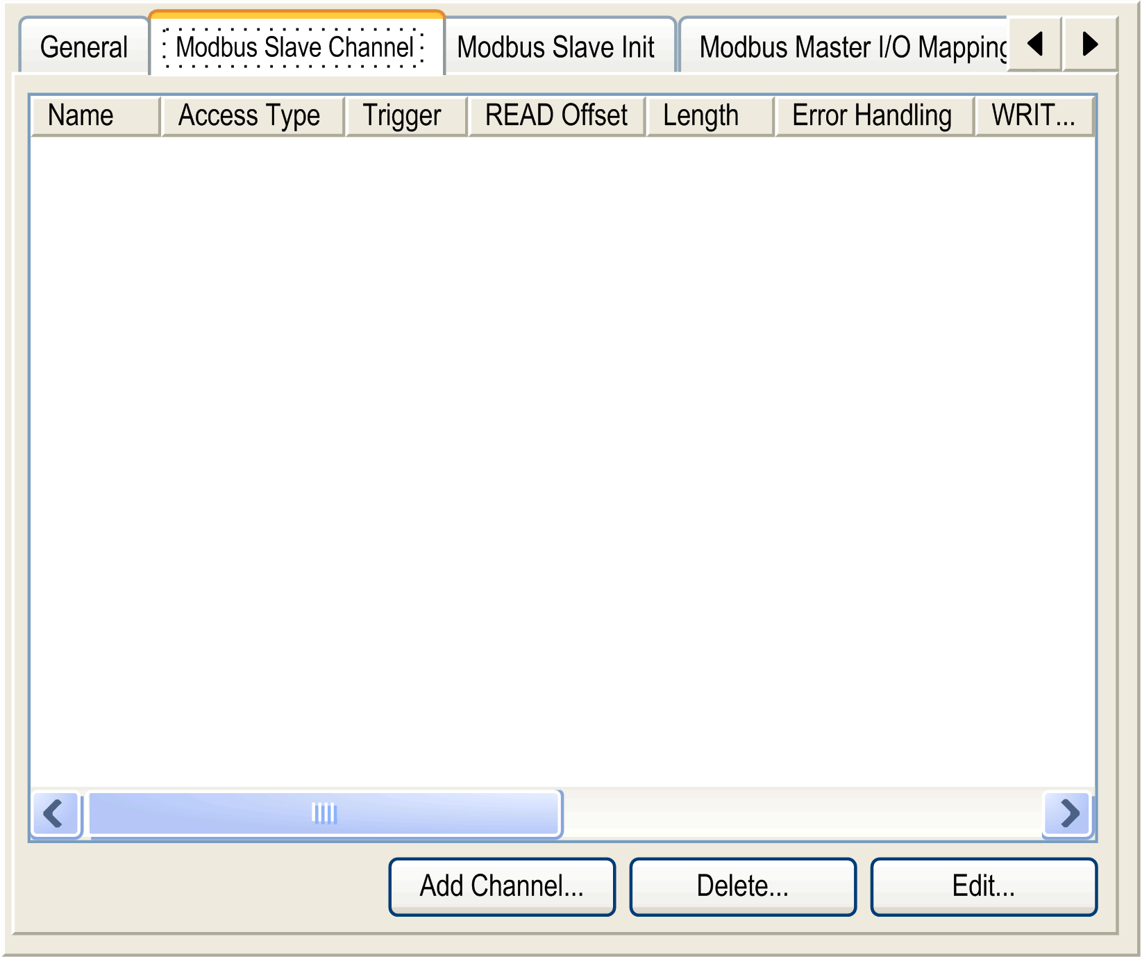 Modbus Serial Line Configuration